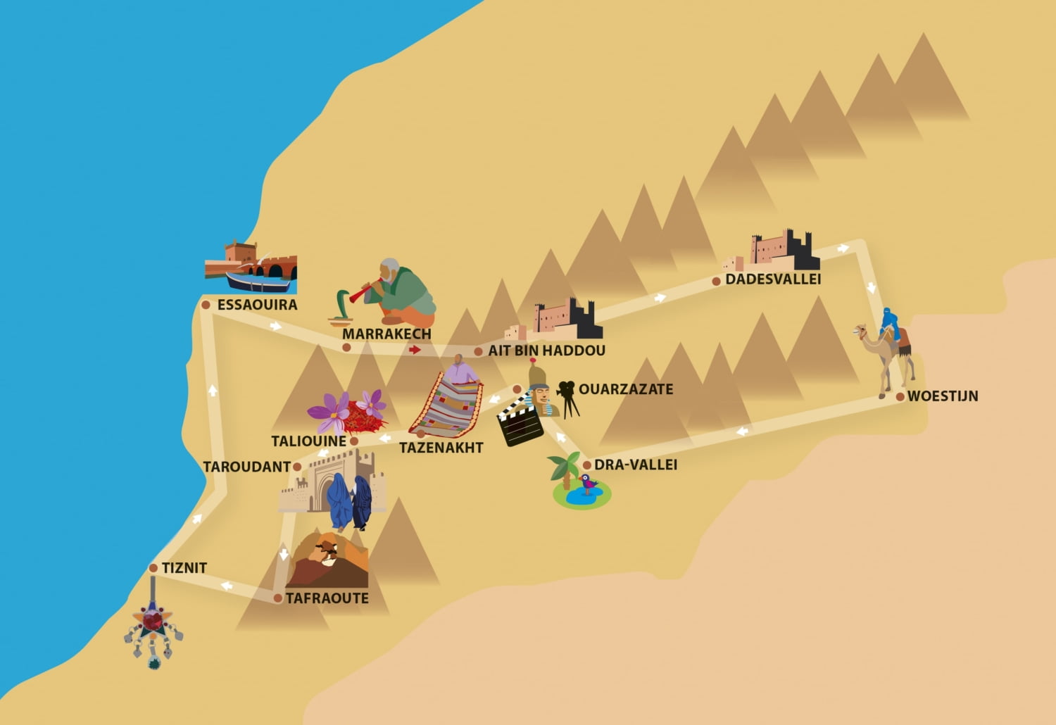 Rondreis zuid-Marokko 15d | Selfdrive of met privé gids | Dades Reizen